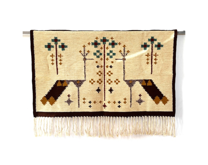 Vintage Mid Century Hand Woven Wool Tapestry From Eva Nemeth ...