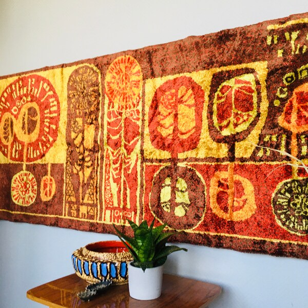 Mid Century Rug - Etsy