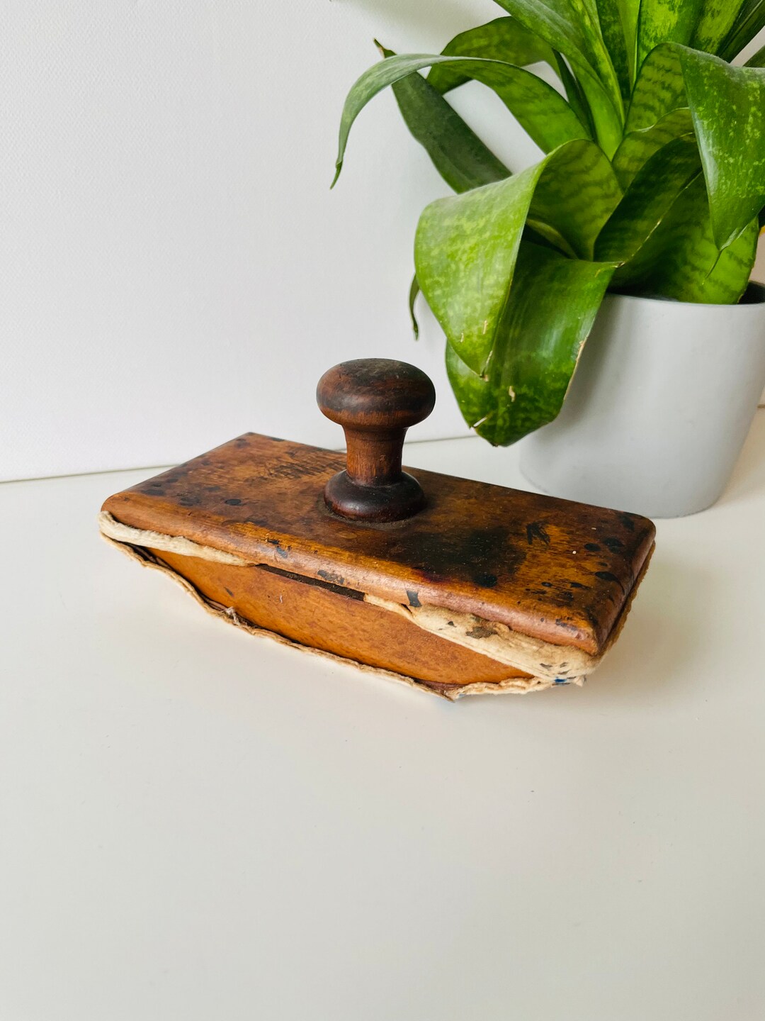 Vintage Wooden Ink Blotter Rocking Ink Dryer, 1960s Ink Blotter ...