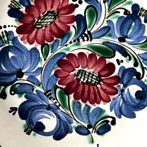 Vintage Mako Folk Art Hungarian Porcelain Wall Plate, Hand Painted ...
