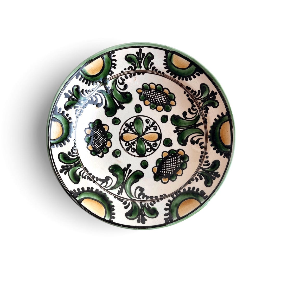 Vintage Korond Earthenware Folk Art Ceramic Handpainted Wall Hanging ...