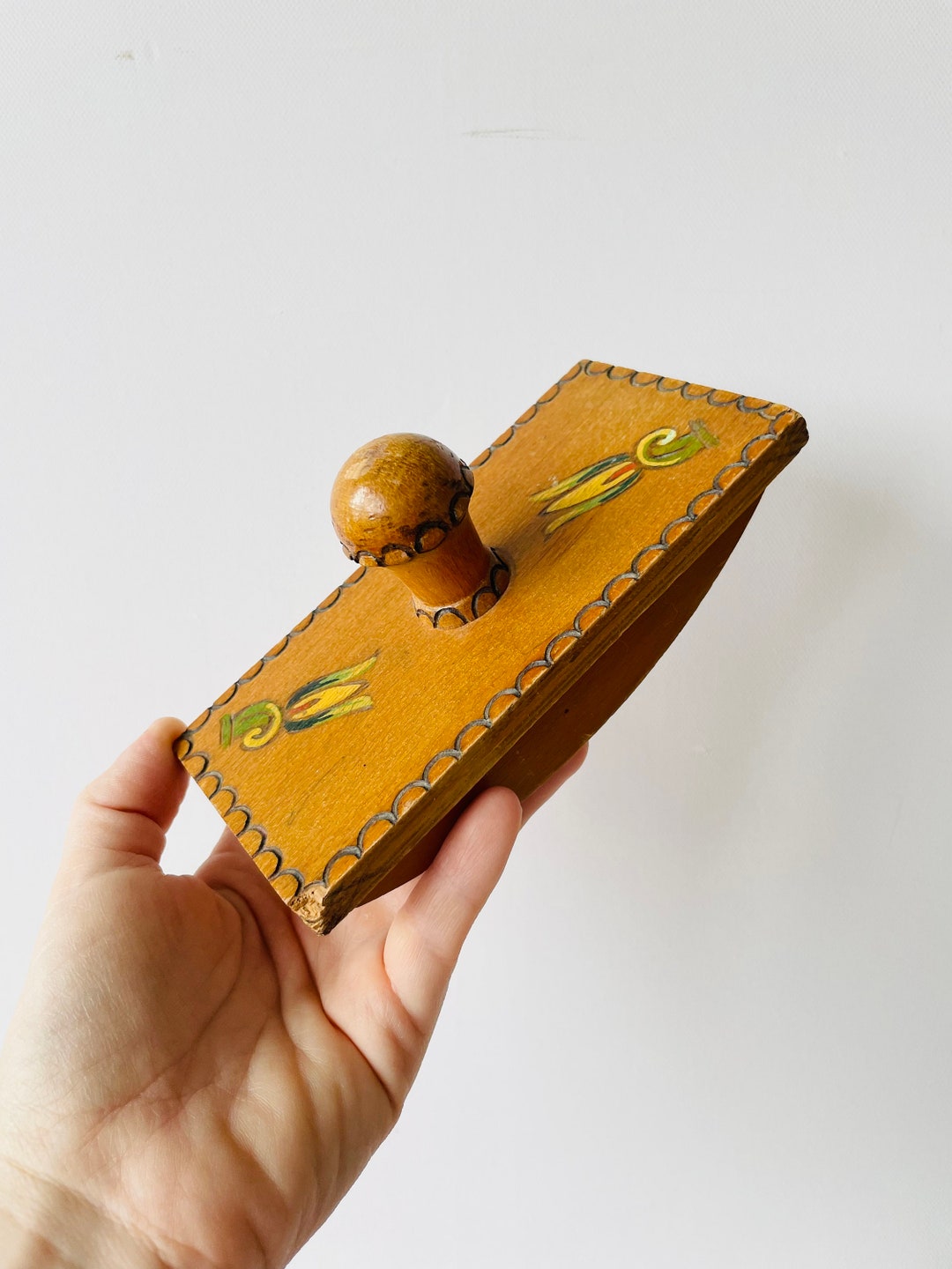 Vintage Wooden Ink Blotter Rocking Ink Dryer, 1960s Ink Blotter ...