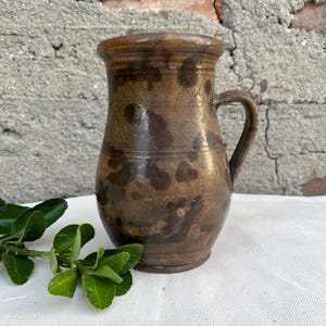 Hungarian Primitive Jug, Vintage Vase, Rustic Pottery Pitcher ...
