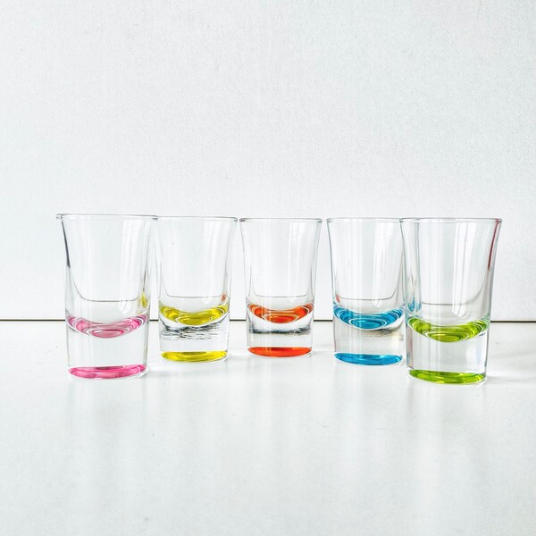 Multi Colored Shot Glasses - Etsy