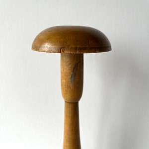 Vintage Wooden Footed Darning Mushroom, Collectible Sewing Instrument ...