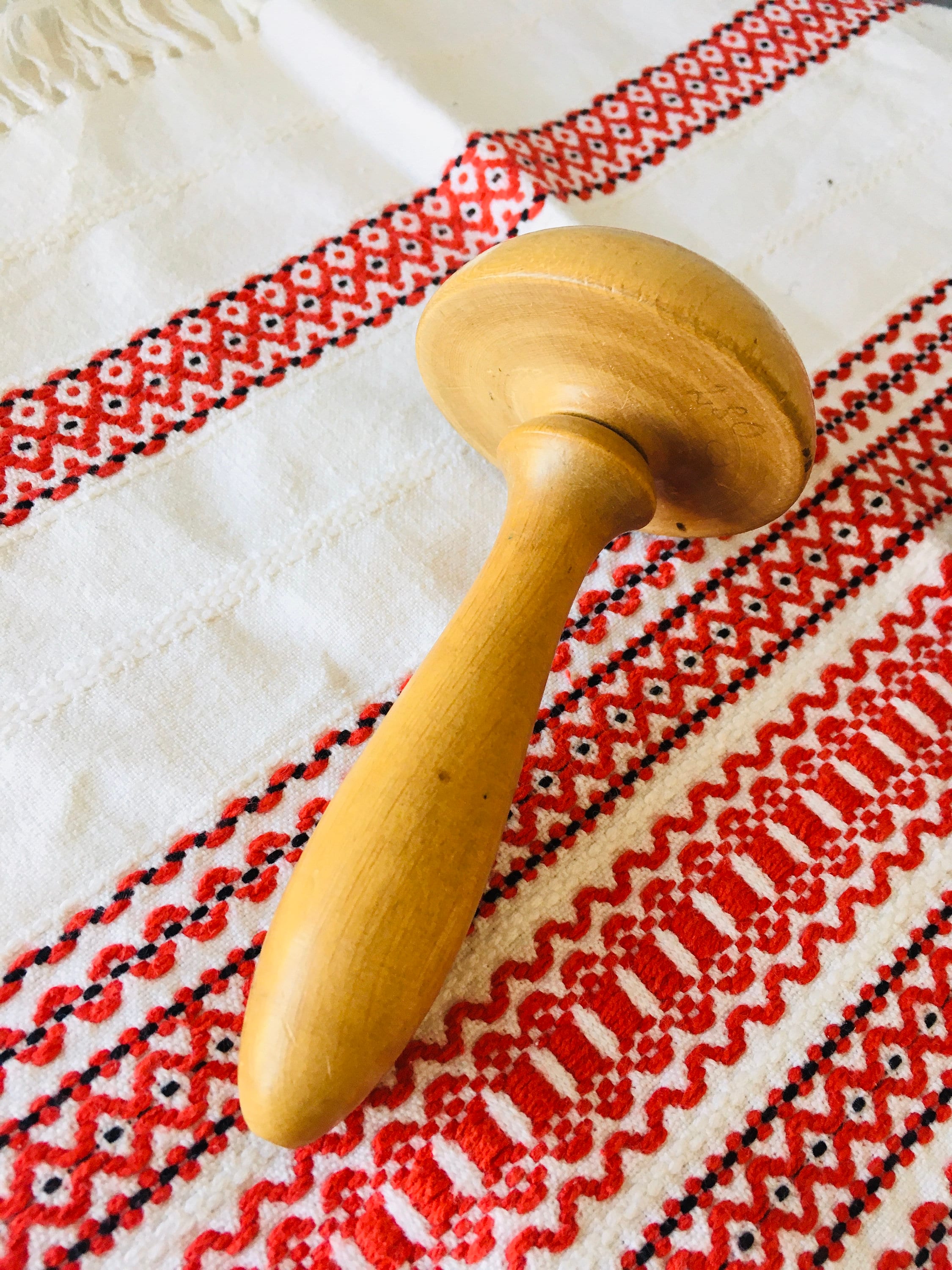 Vintage Wooden Darning Mushroom, Vintage Collectible Sewing Instrument ...