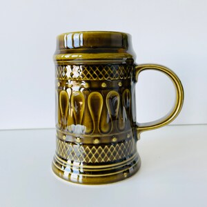 Vintage Colditz Ceramic Beer Mug, East German Colditzer Earthenware ...