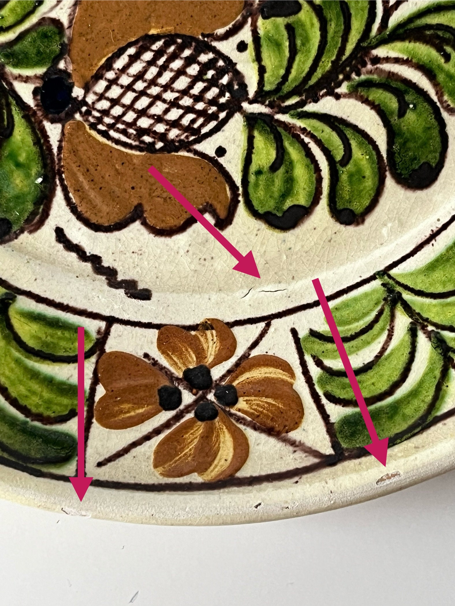 Vintage Transylvania 20th Century Earthenware Korond Peasant Wall ...