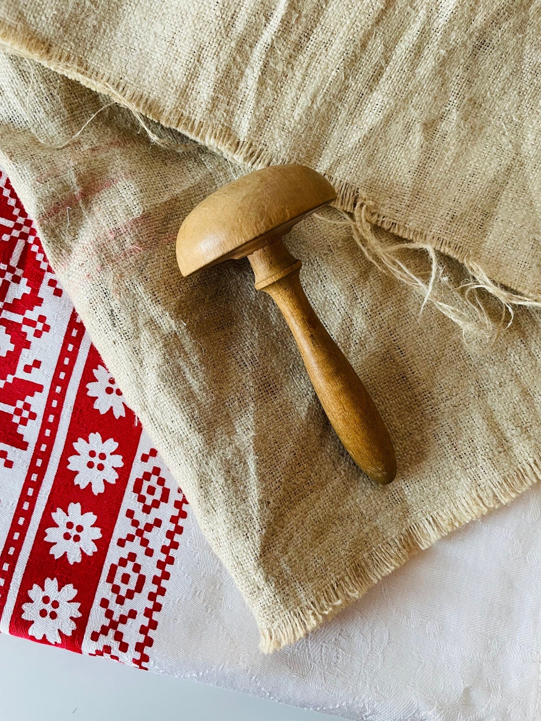 Vintage Wooden Darning Mushroom, Vintage Collectible Sewing Instrument ...