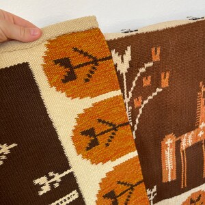 Vintage Mid Century Hand Woven Wool Tapestry From Eva Nemeth ...