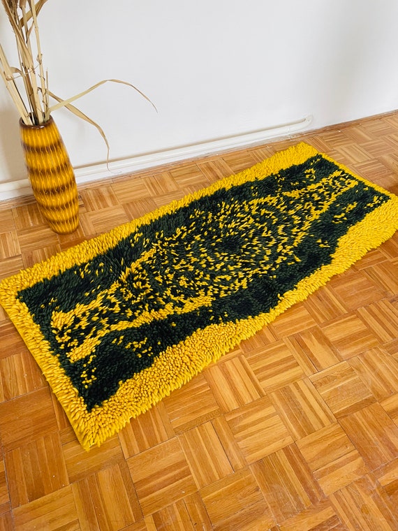 Mid Century Modern Rya Rug Midcentury Abstract Wall Hanging - Etsy