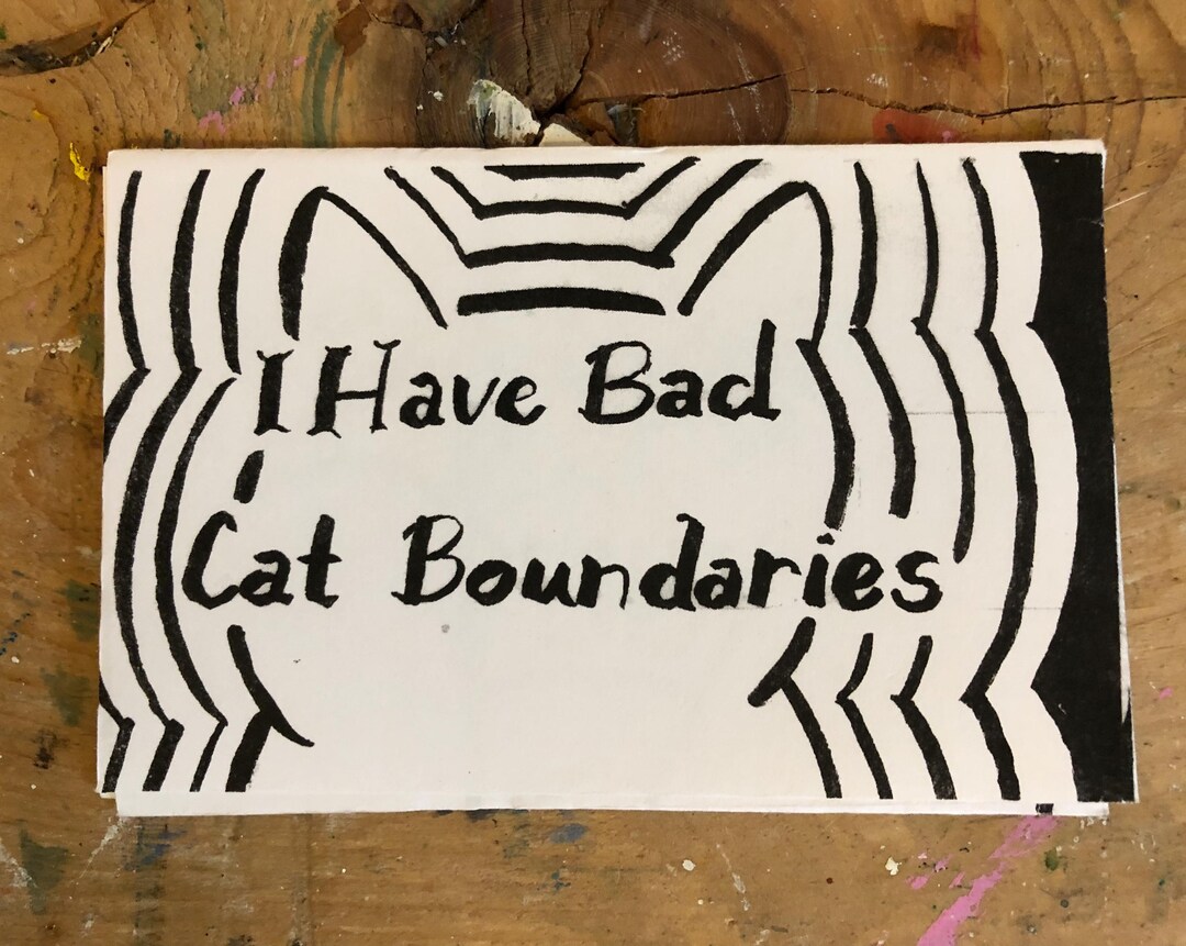 Bad Cat Boundaries Minizine - Etsy