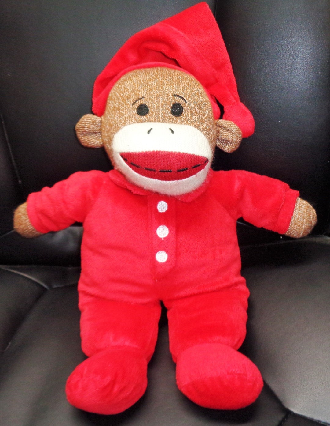 Vintage Sock Monkey Doll Red Suit Great Condition Mid 60's Different - Etsy