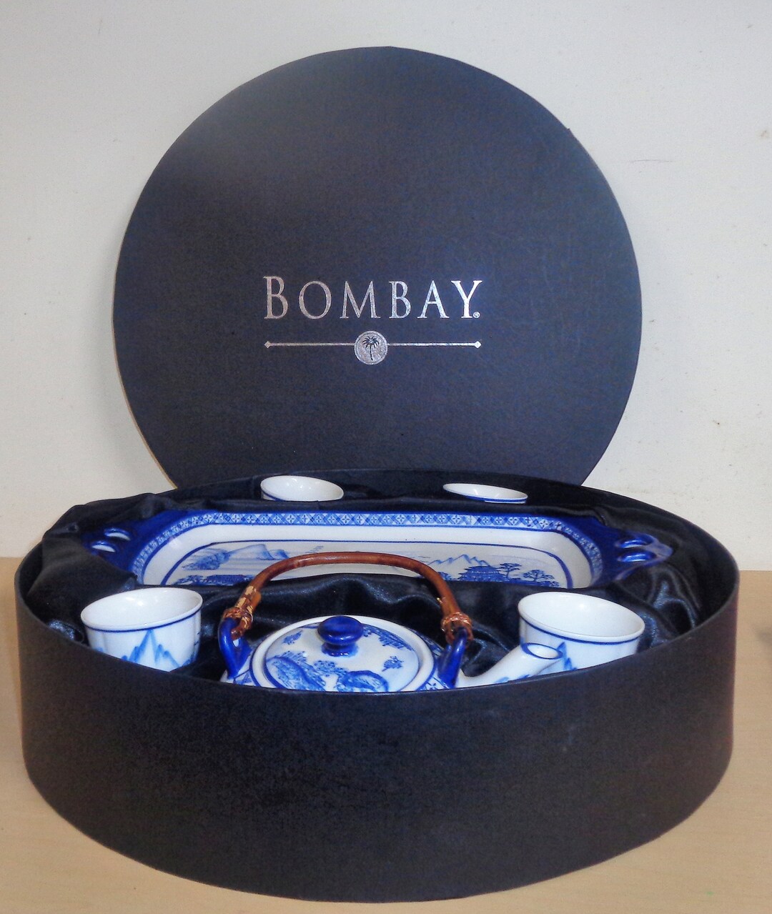 Bombay Company Blue and White Porcelain Tea Set or Sake Set - Etsy