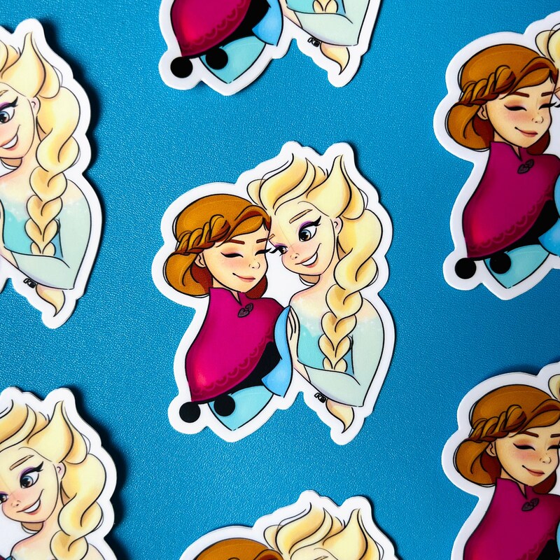 Elsa Stickers - Etsy