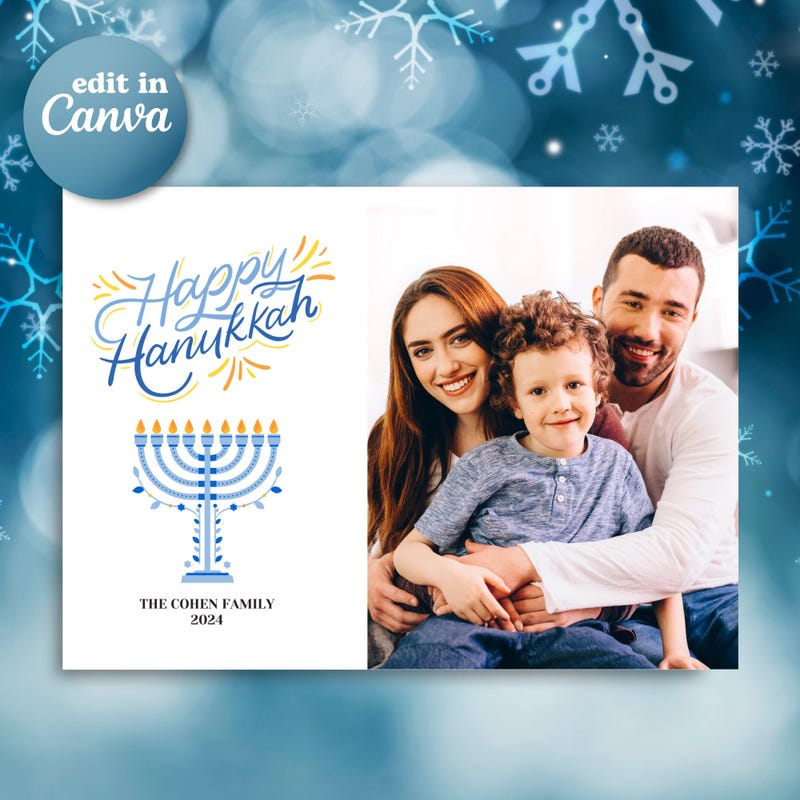 Hanukkah Card - Etsy