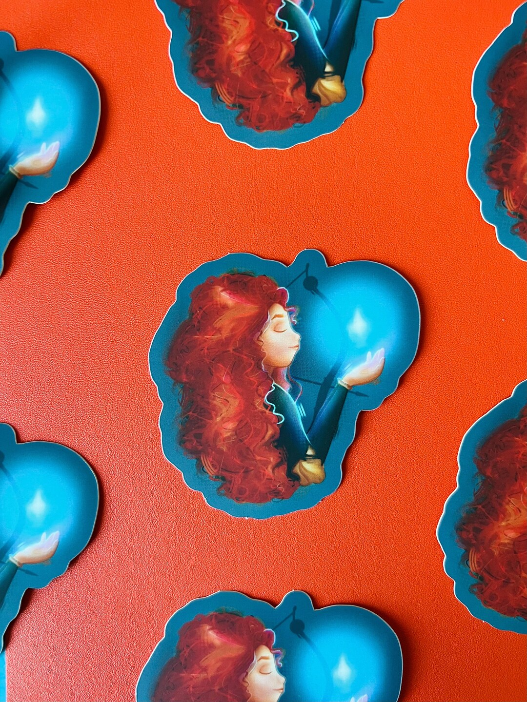 Merida Sticker, Brave Sticker, Scottish Sticker, Wisp Sticker, Red Head ...