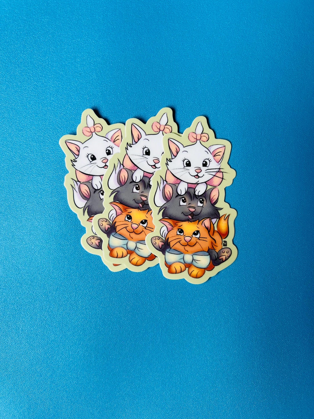 Aristocats Vinyl Sticker, Disney Marie Cat Vinyl Sticker, Toulouse ...