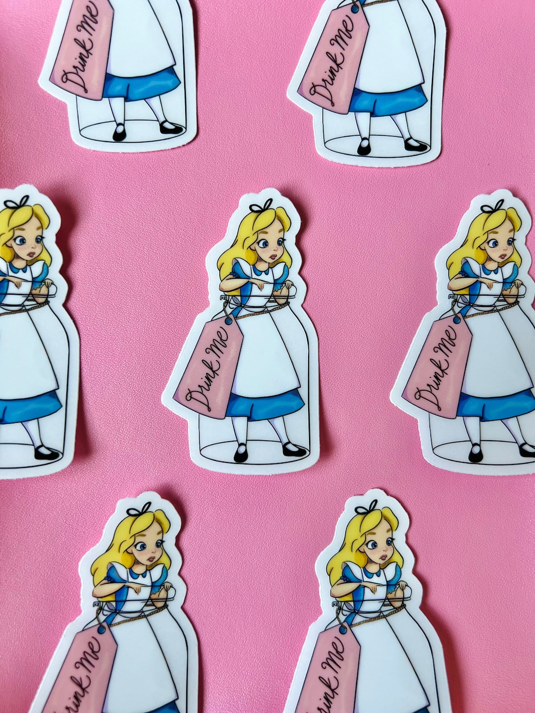 Clear Alice in Wonderland Sticker, Alice Sticker, Disney Sticker, Drink ...