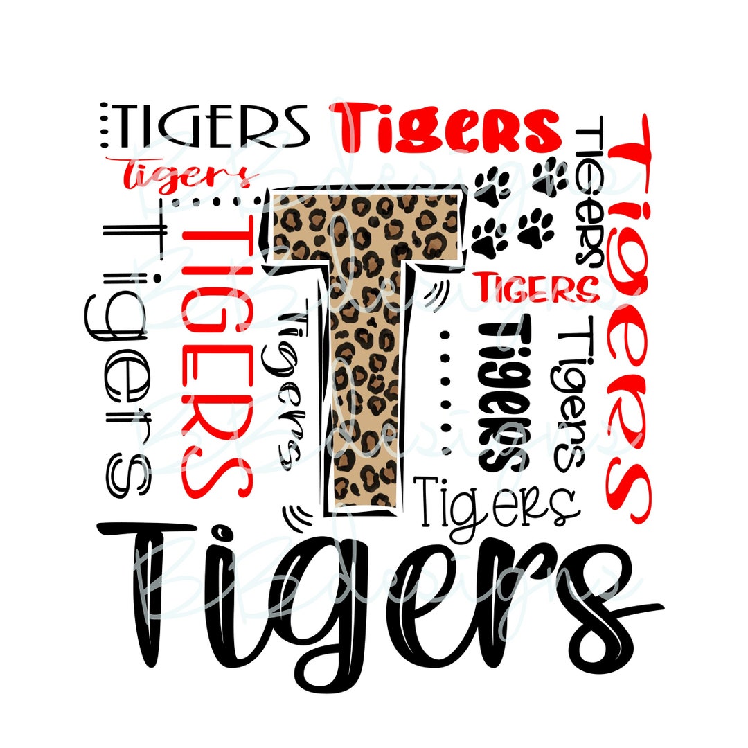Tigers Typography PNG - Etsy