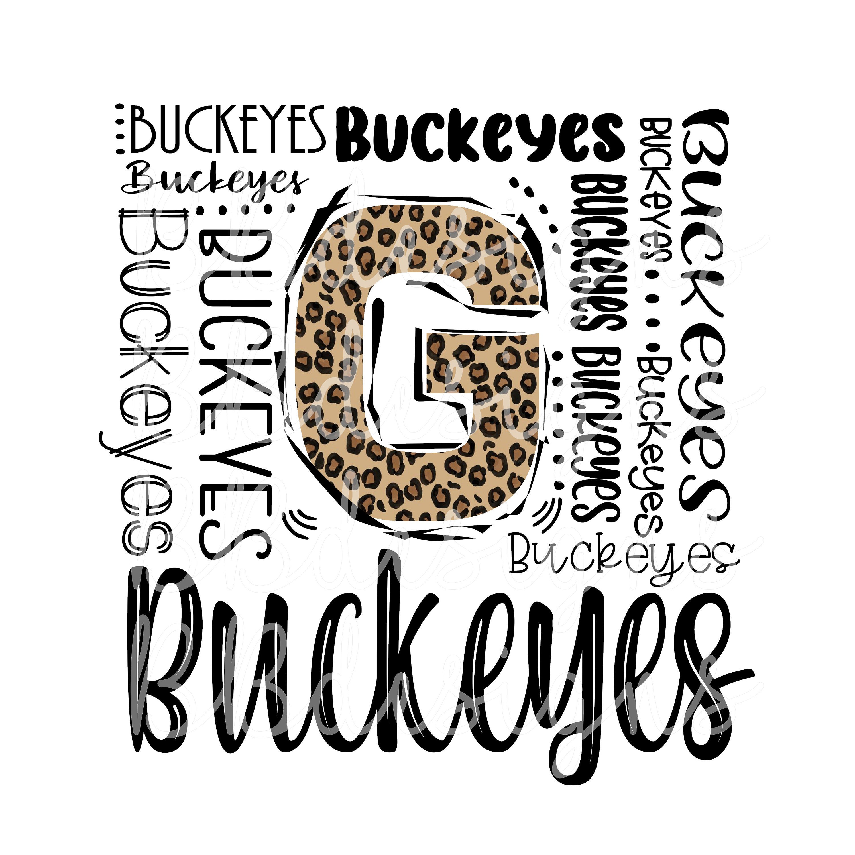 Buckeyes Typography PNG - Etsy