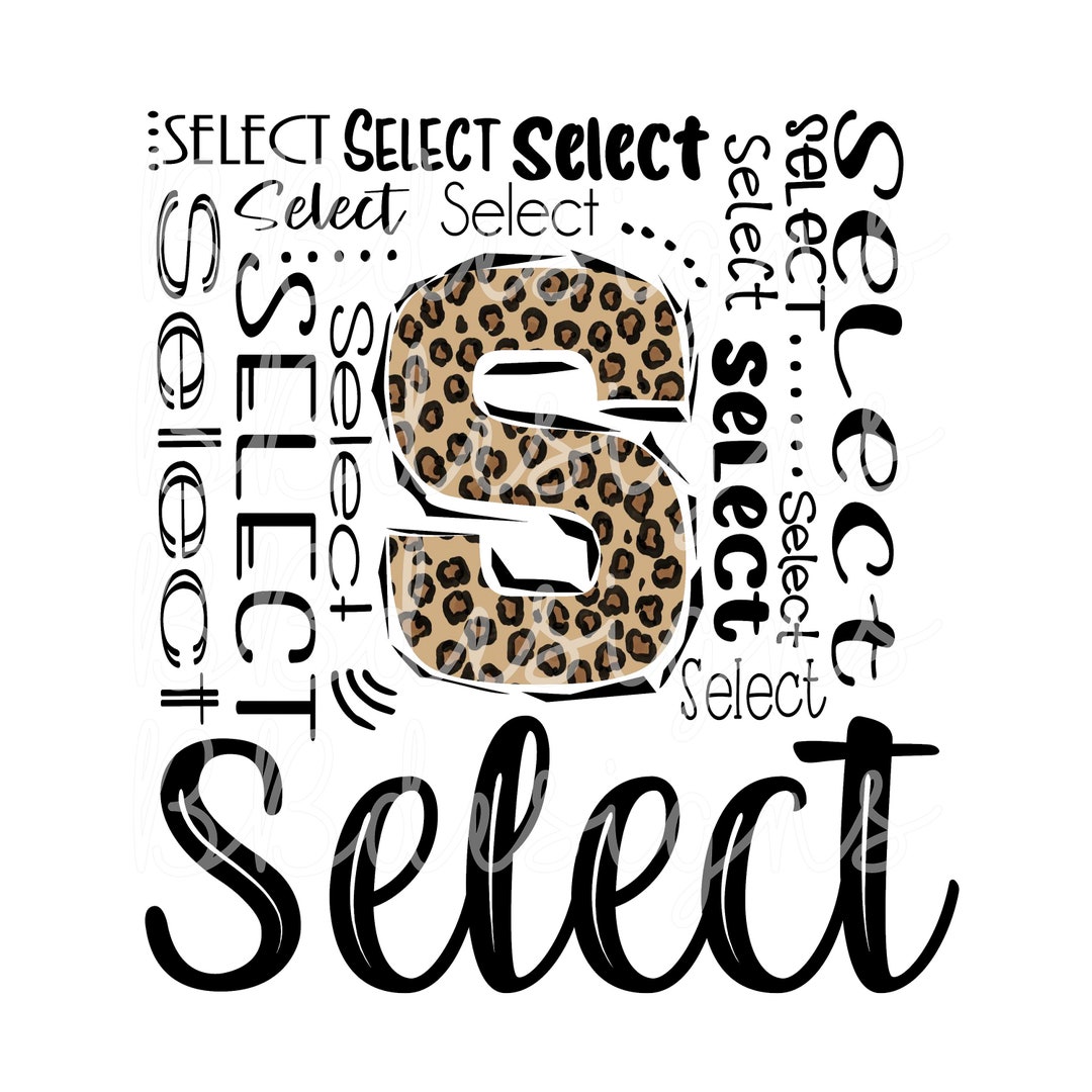 Select Typography PNG - Etsy