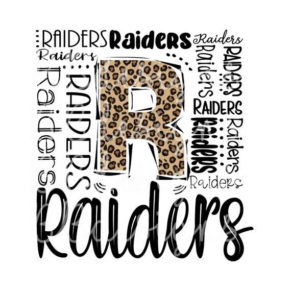 Raiders Typography PNG - Etsy