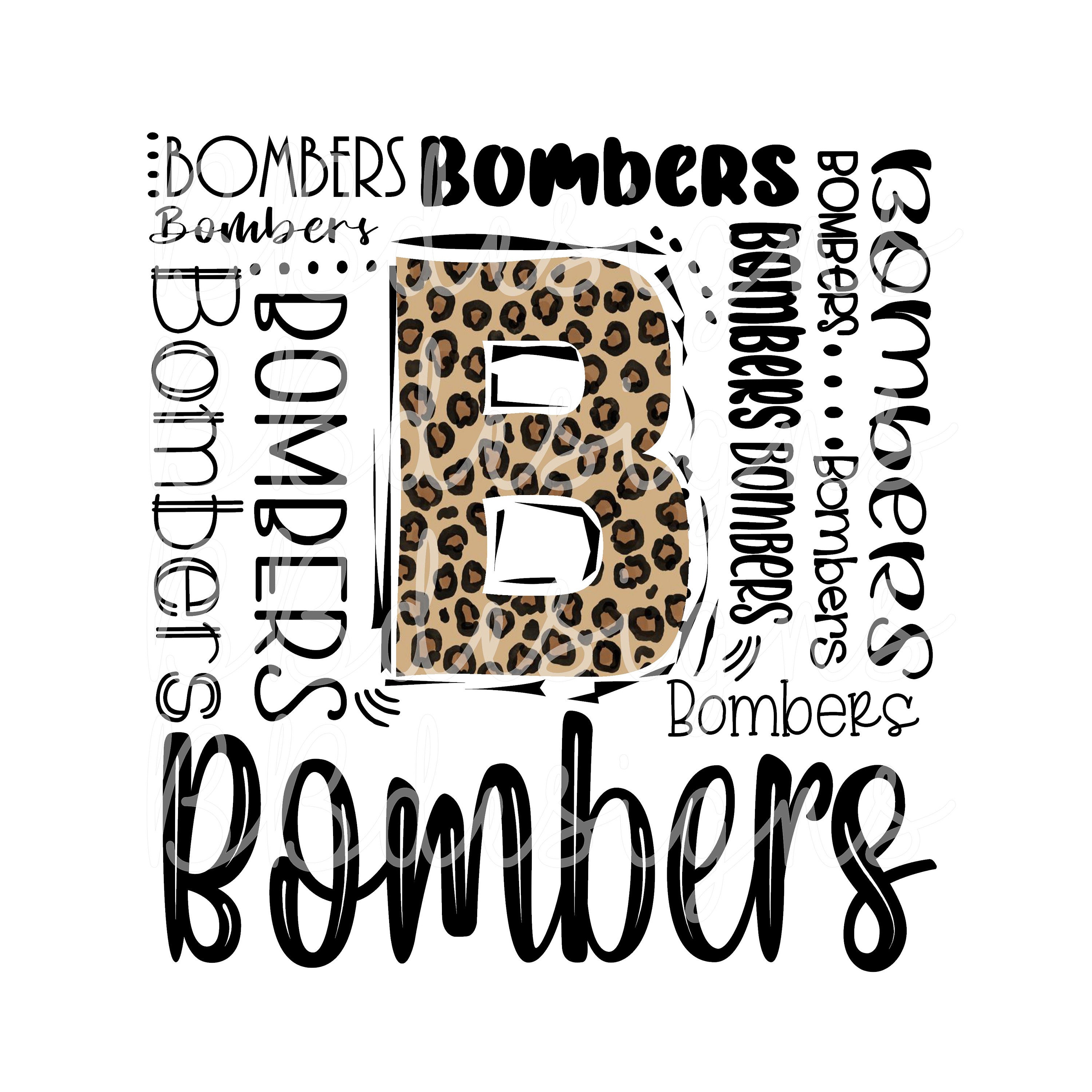 Bombers Typography PNG - Etsy