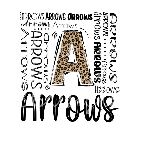 Typography Arrows - Etsy