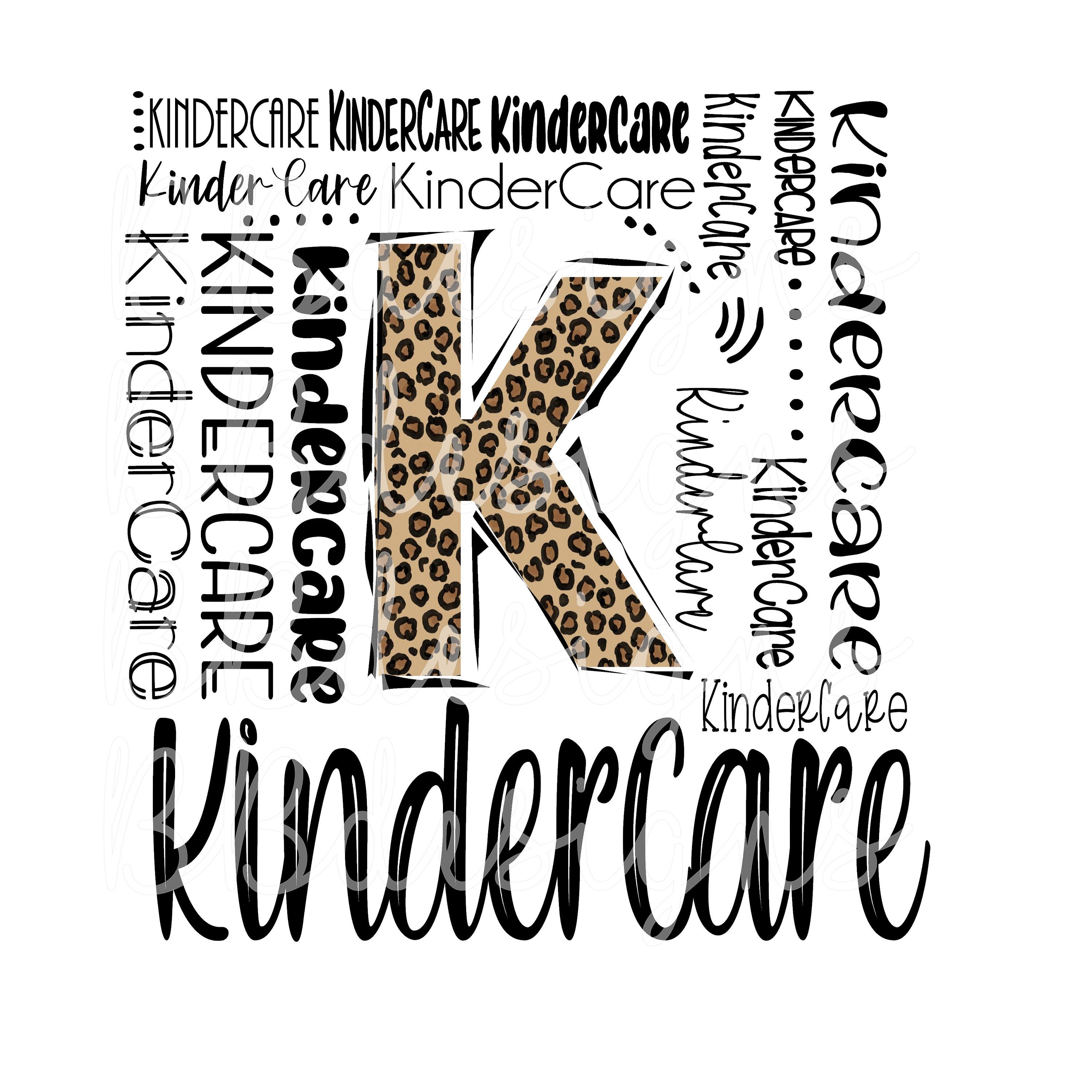 Kindercare Typography PNG - Etsy