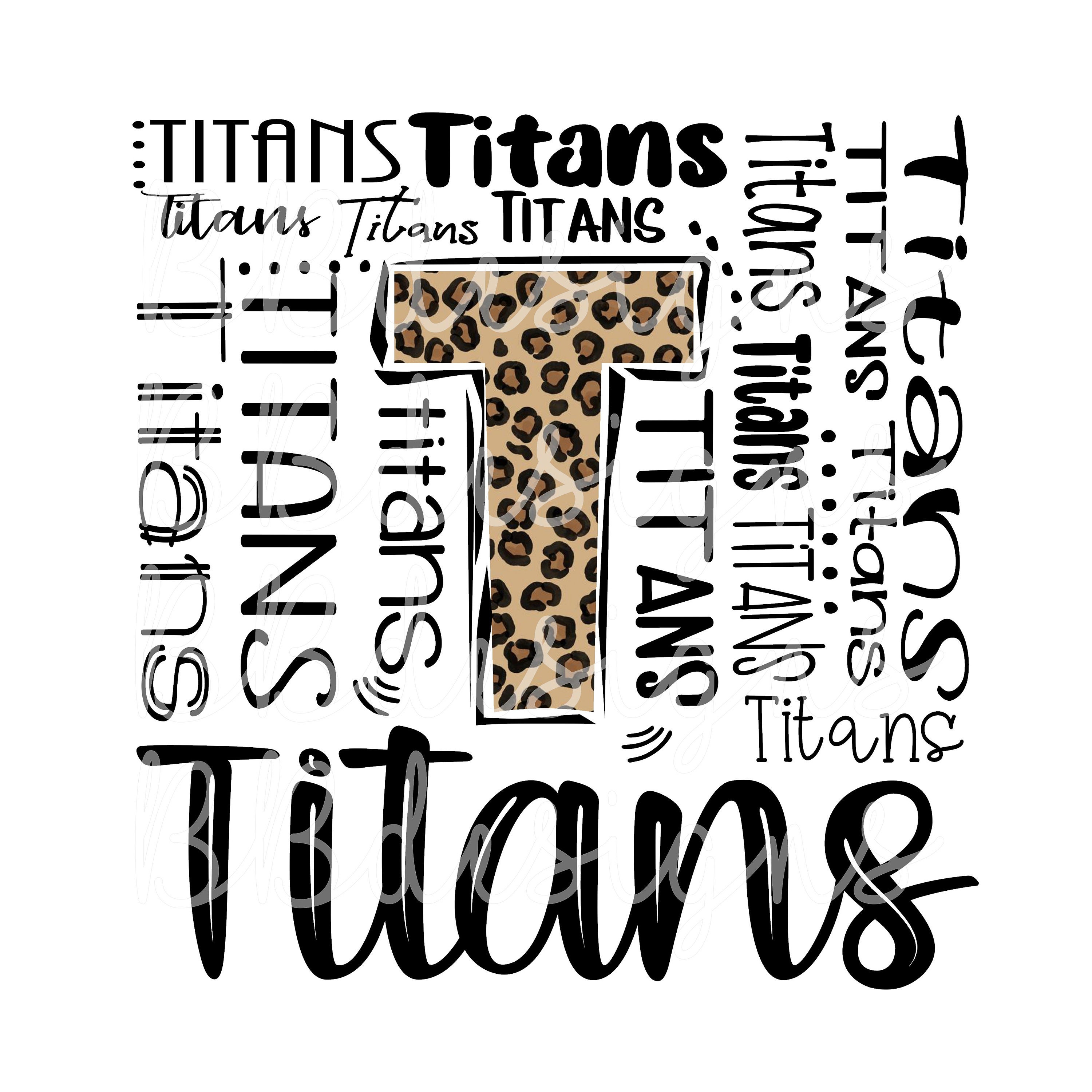 Titans Typography PNG - Etsy