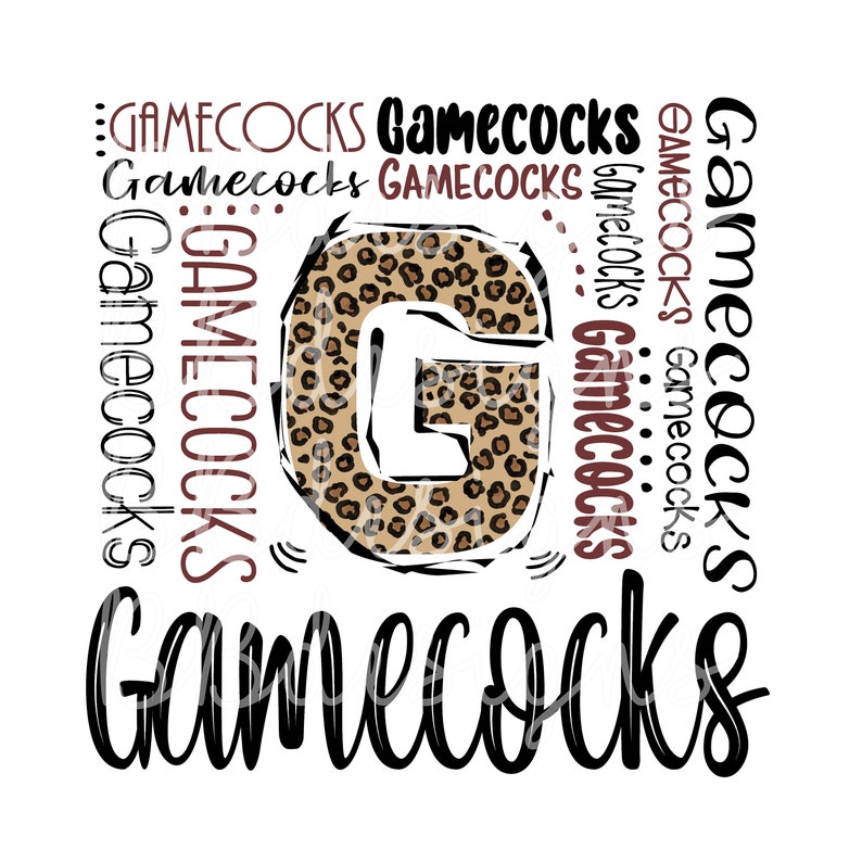 Gamecocks Typography PNG - Etsy
