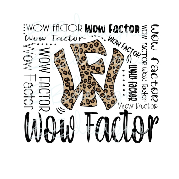Wow Factor Typography PNG - Etsy