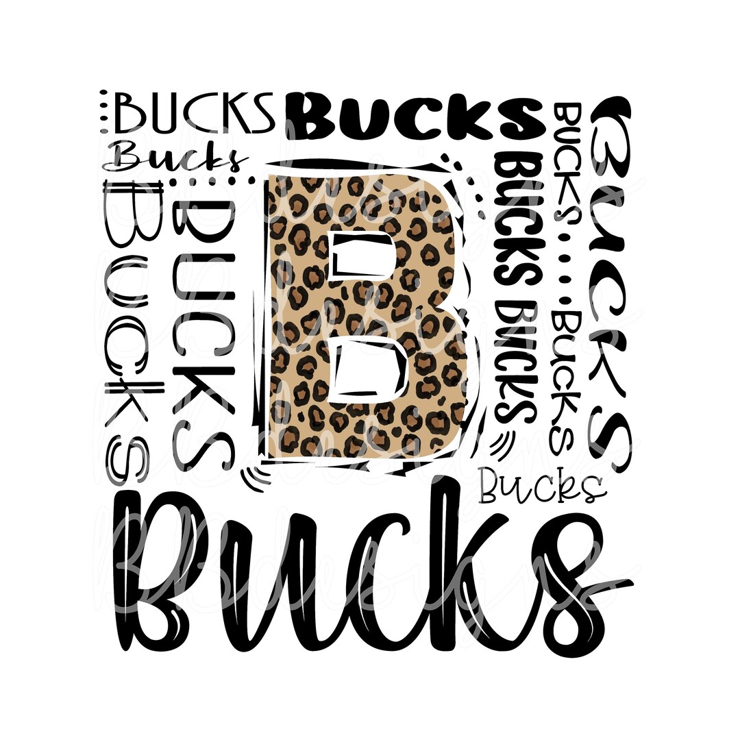 Bucks Typography PNG - Etsy