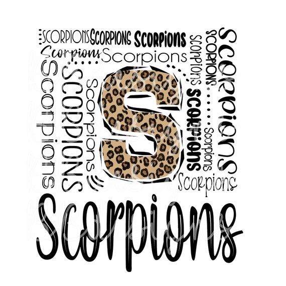 Scorpions Typography PNG - Etsy