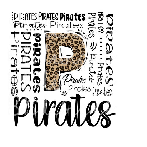 Pirates SVG Pirates Typography Pirate Mascot Svg Pirates - Etsy