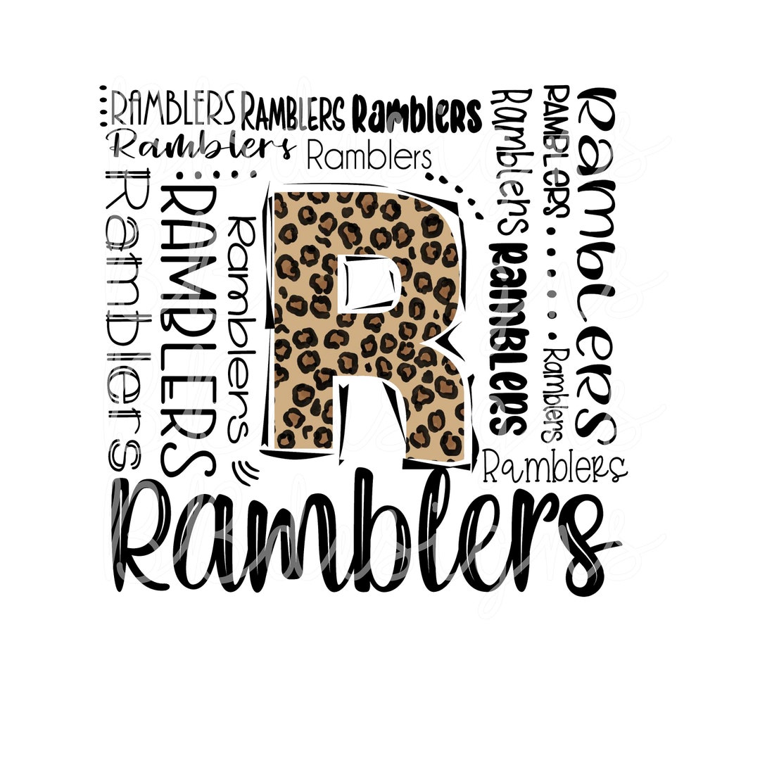 Ramblers Typography PNG - Etsy