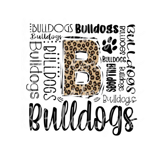 Bulldogs Typography PNG - Etsy