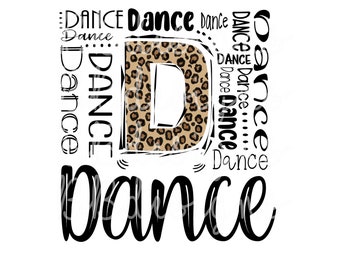 Dance Typography/words Customizable PNG - Etsy