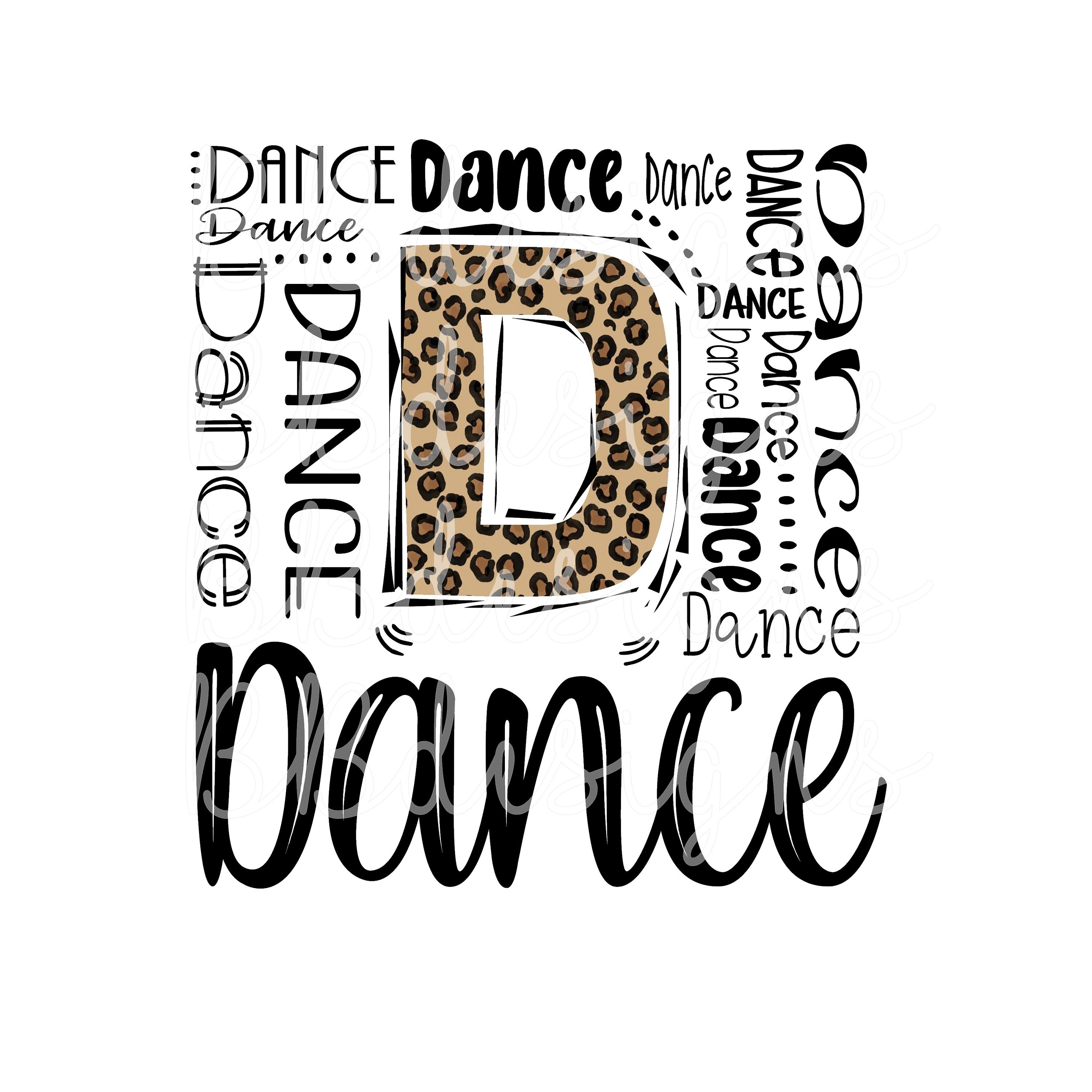 Dance Typography PNG | Etsy