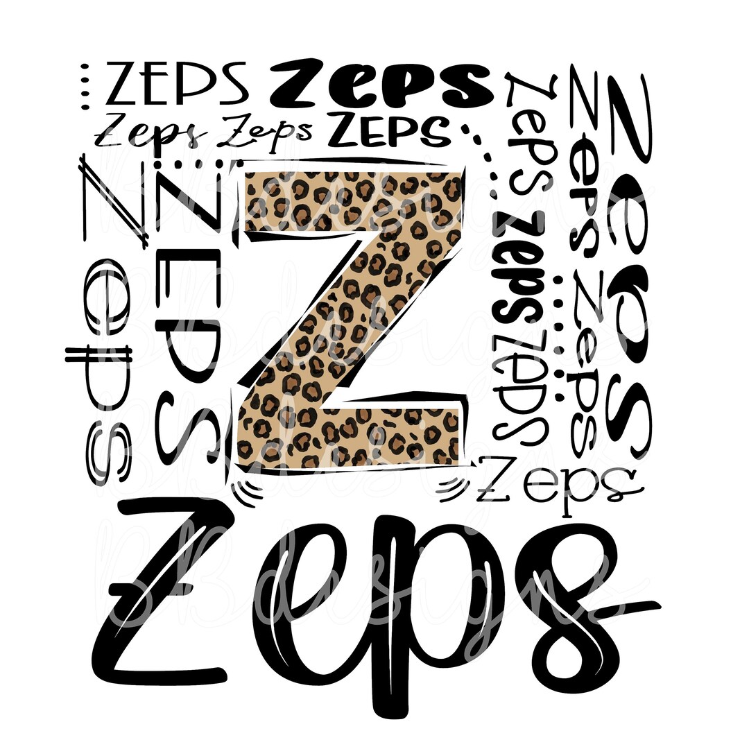 Zeps Typography PNG - Etsy