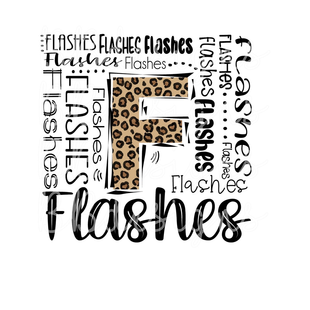 Flashes Typography PNG - Etsy