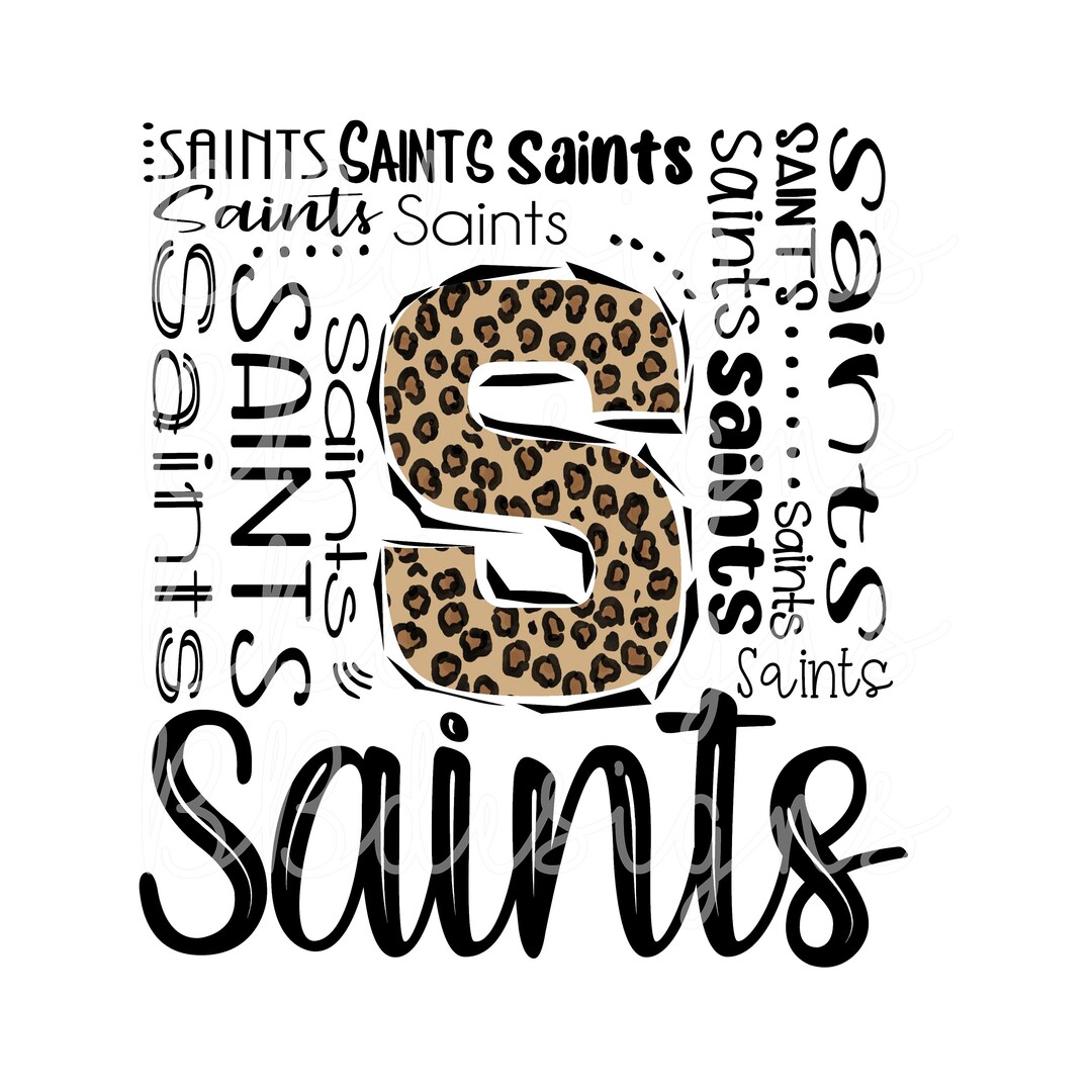Saints Typography PNG - Etsy