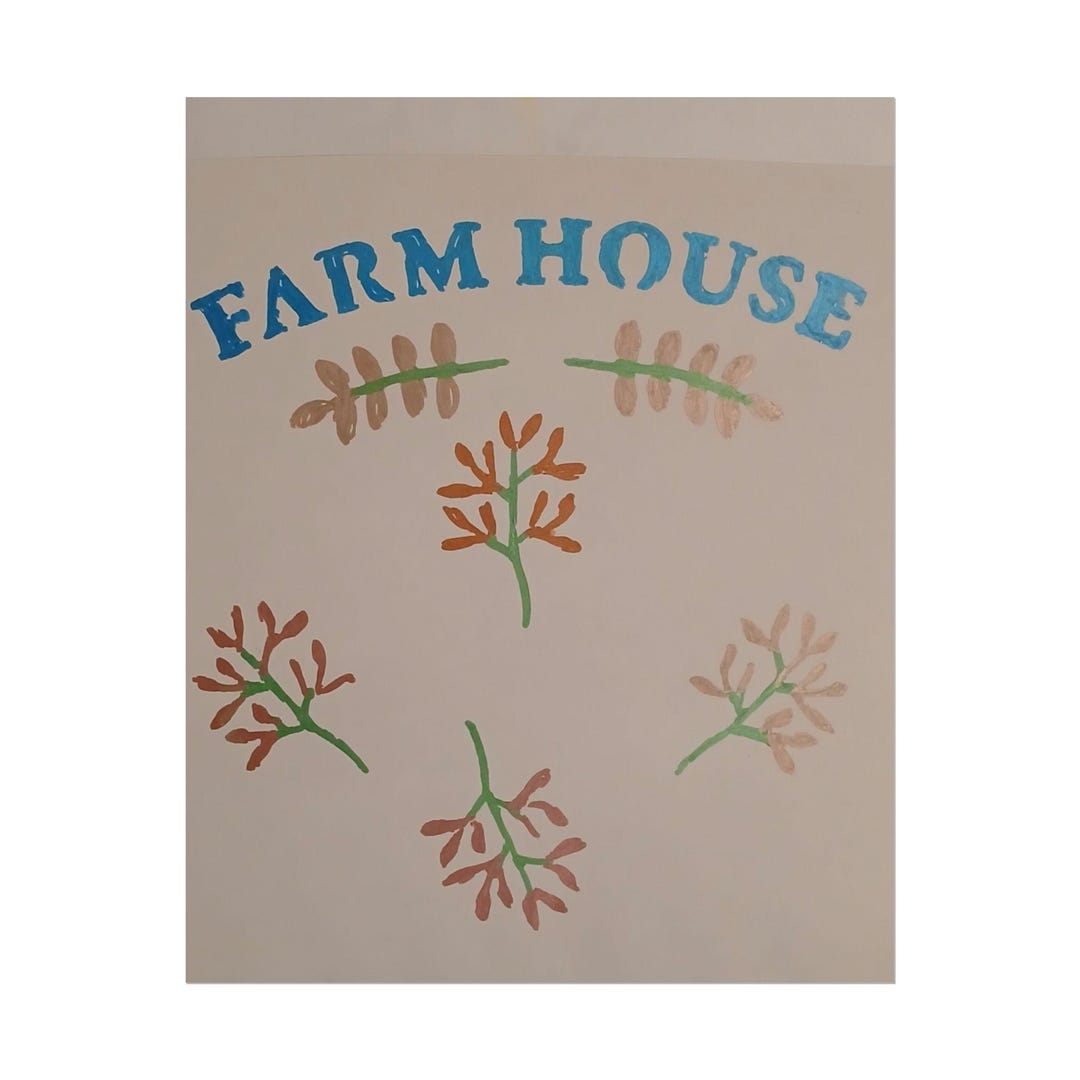 Farmhouse Floral Rolled Poster | Rustic Kitchen Wall Art Small Wall Aer ...