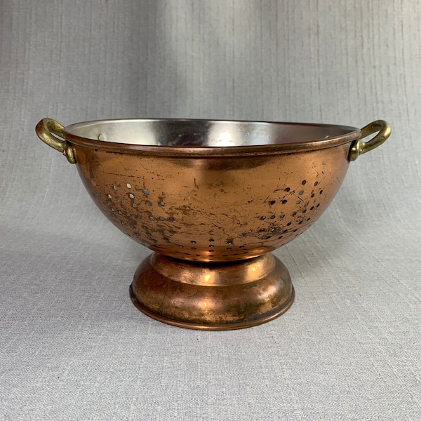 Copper Colander - Etsy