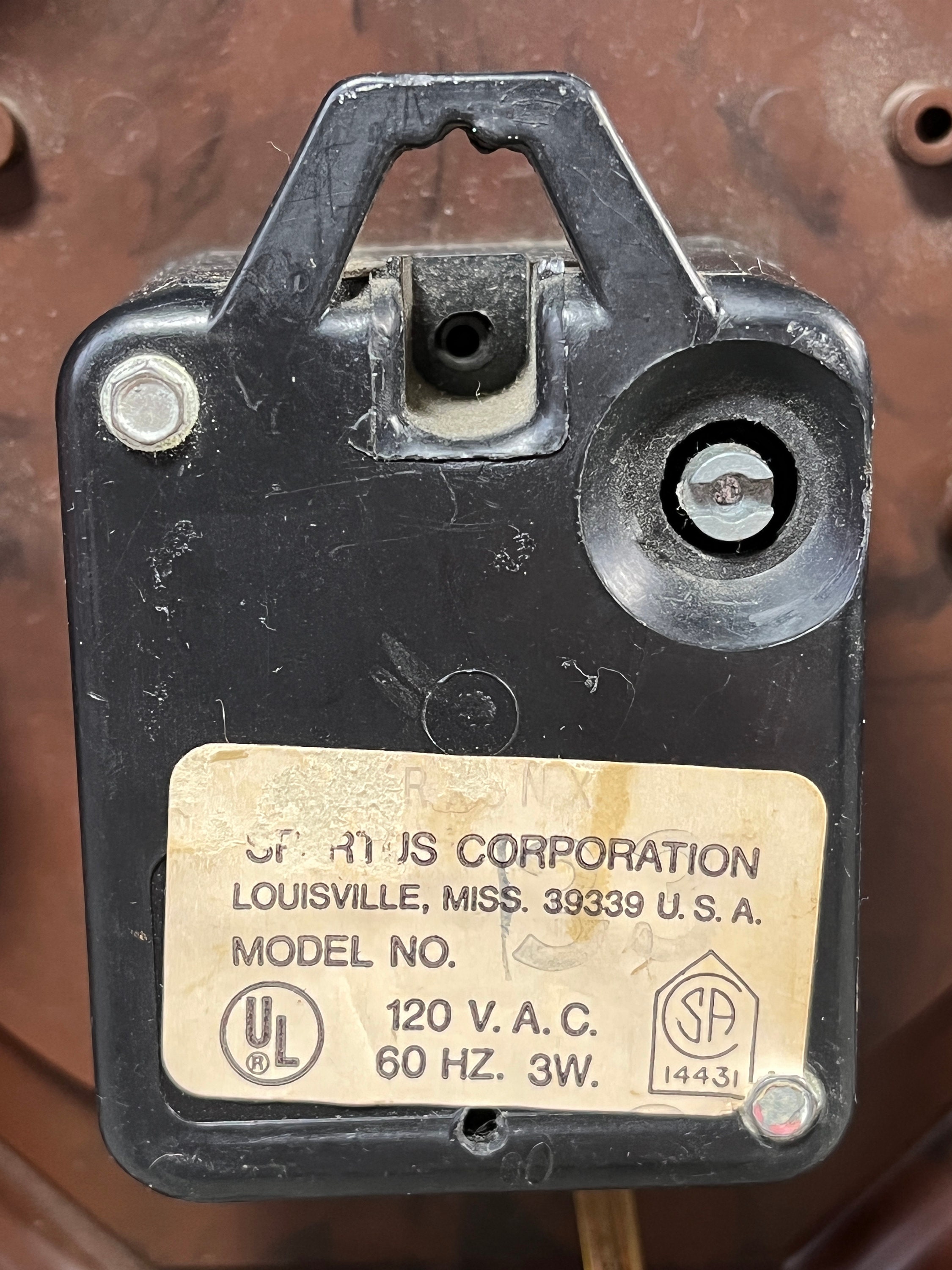 Vintage Electric Wall Clock Spartus Plastic Wall Mount | Etsy