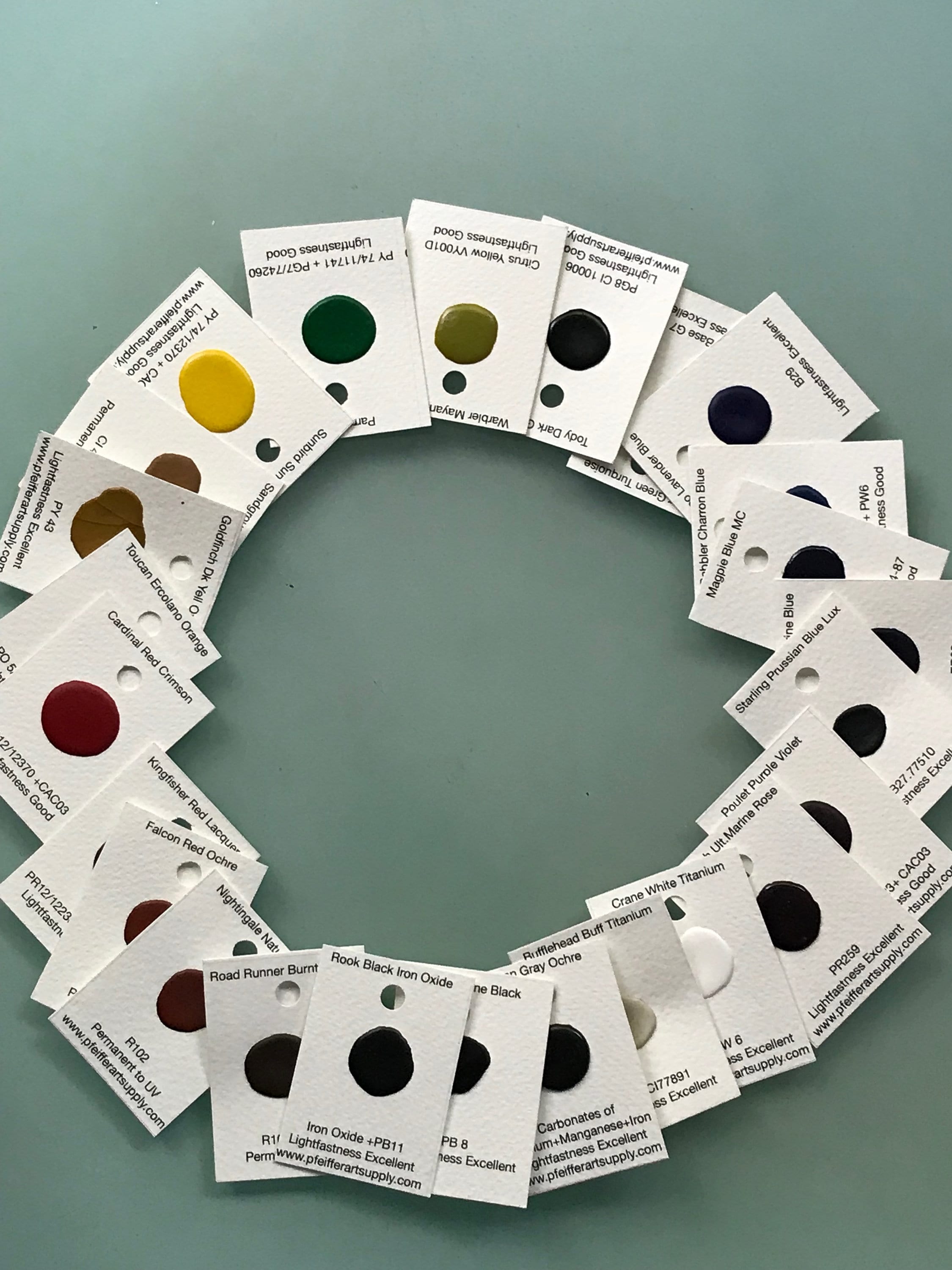 27 Handmade Watercolor LARGE Dot Card Set - Save on this Set