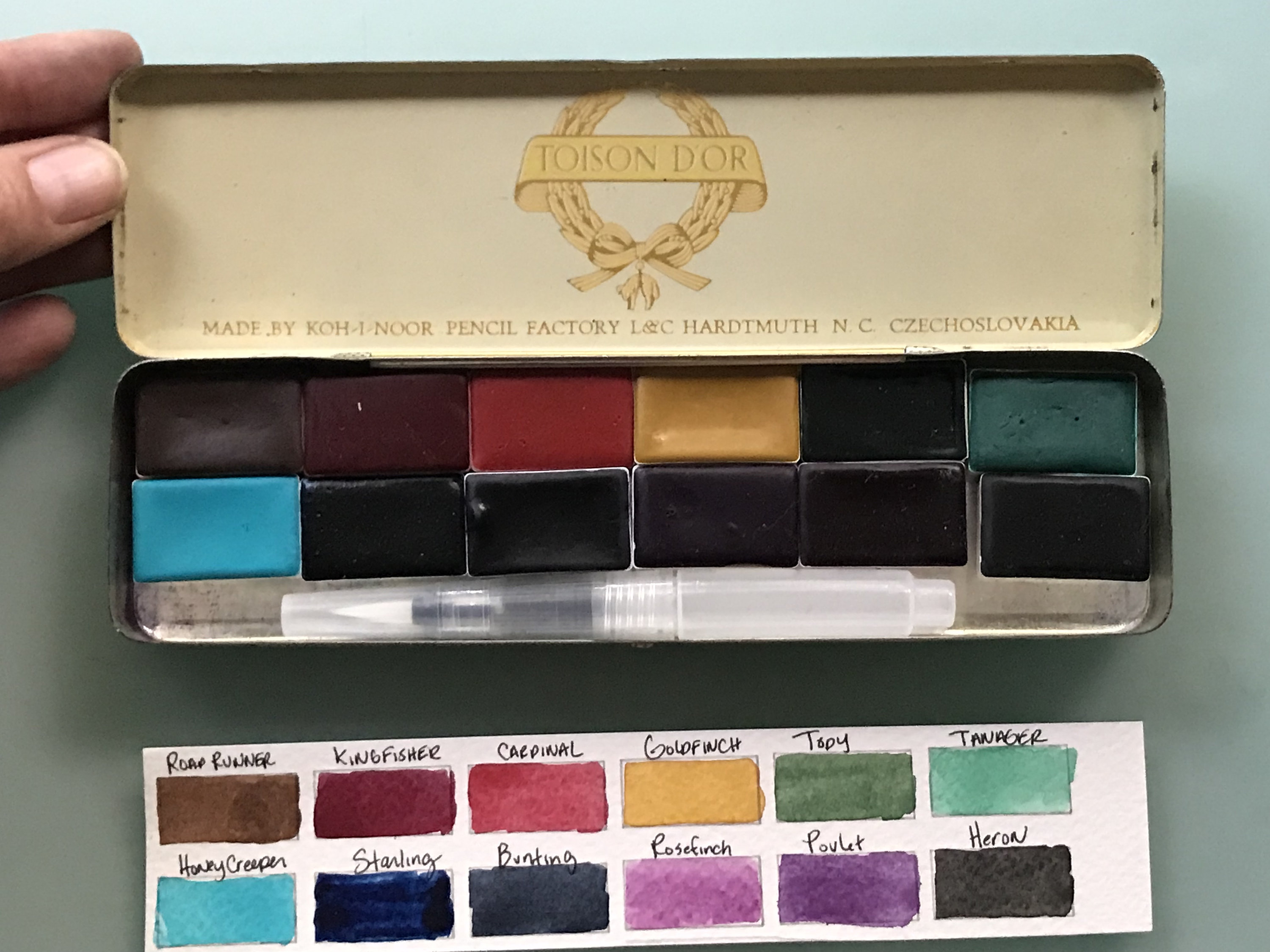 Limited Edition Watercolor Handmade Paint 12 WHOLE pans watercolor ...