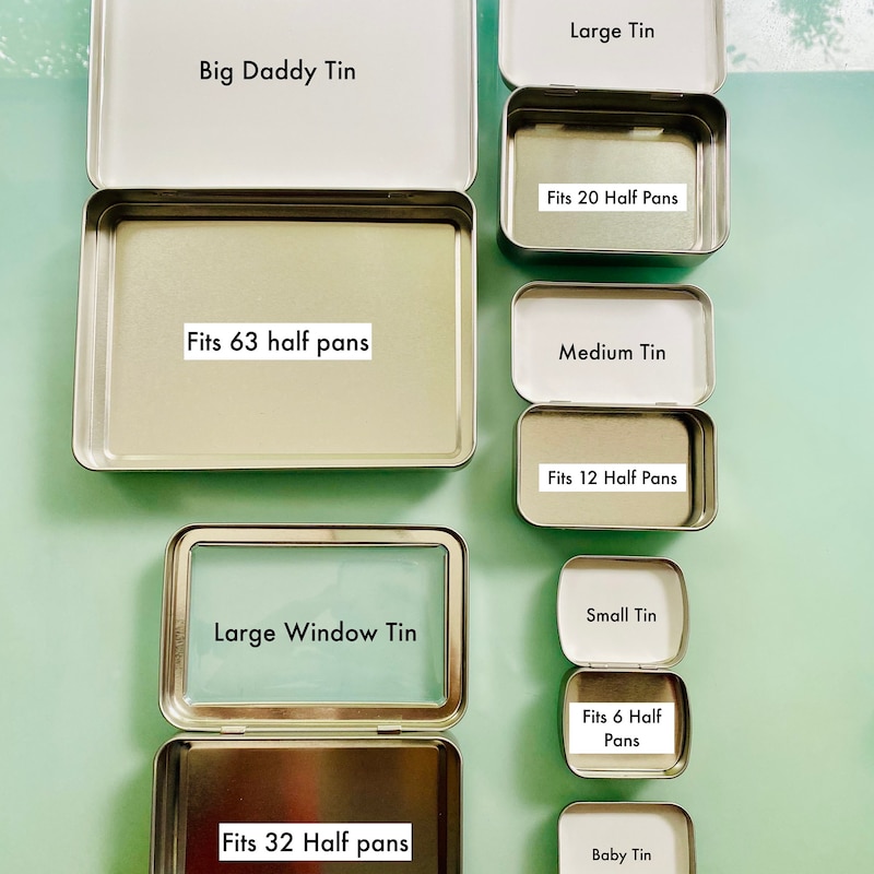 Watercolor Palette Tin - Etsy