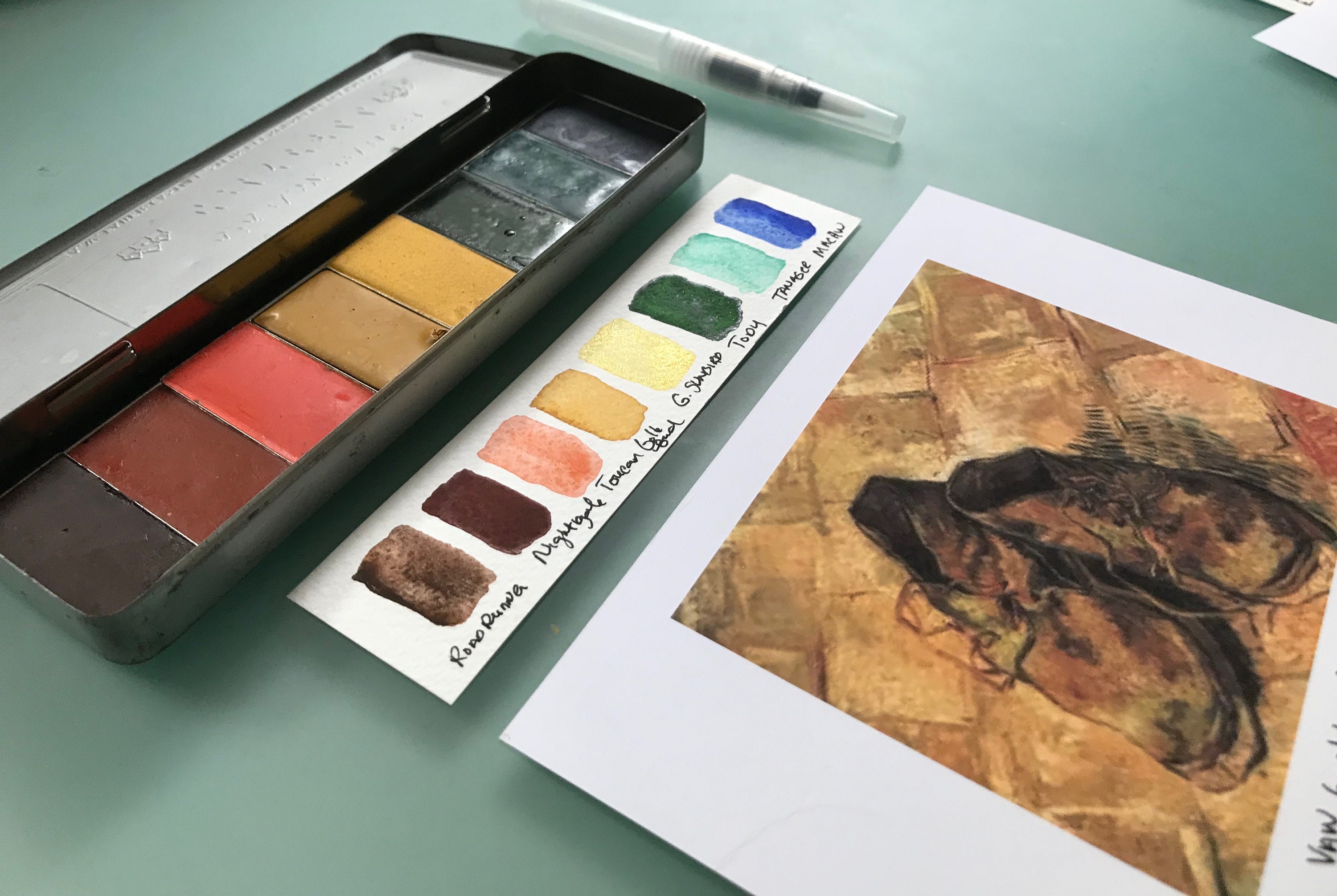 Limited Edition Watercolor Handmade Paint whole pans watercolor paint ...